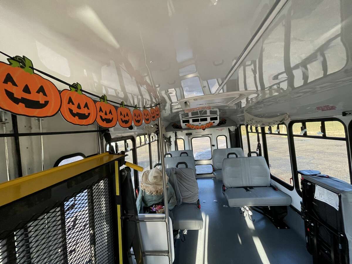 All aboard the 'Spooky Bus'