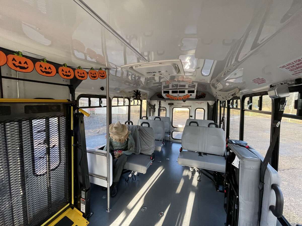 All aboard the 'Spooky Bus'