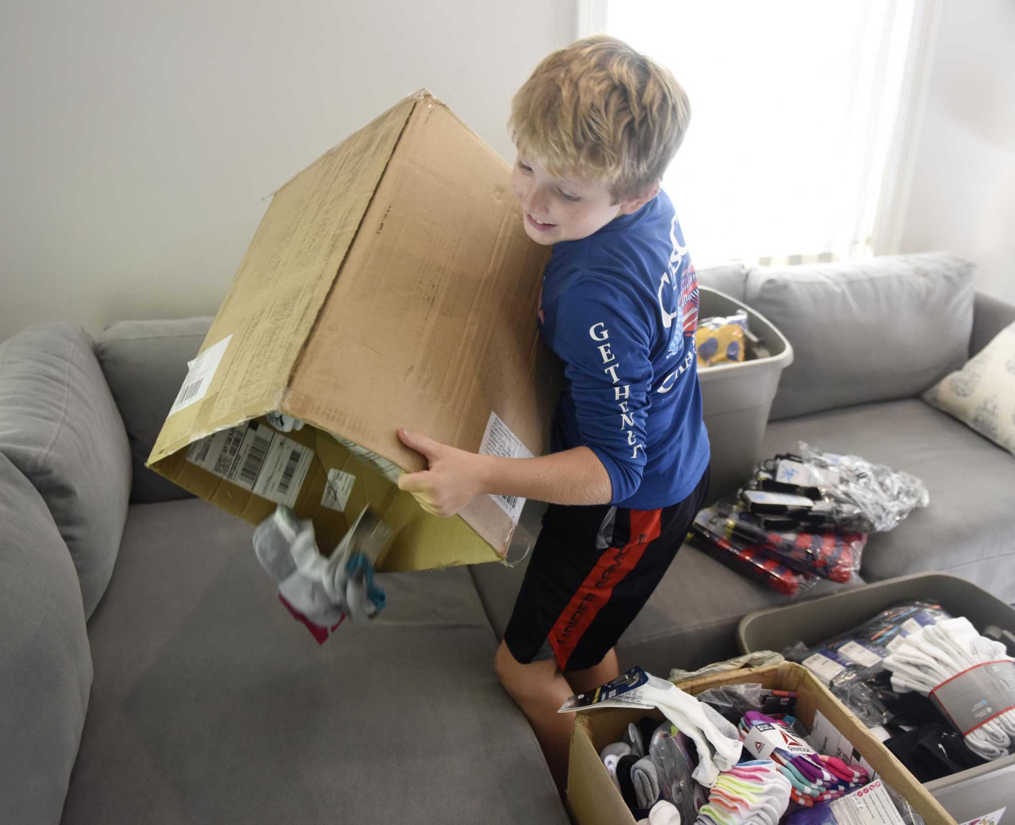 Greenwich sixth-grader leads drive to collect ‘socks for every occasion ...