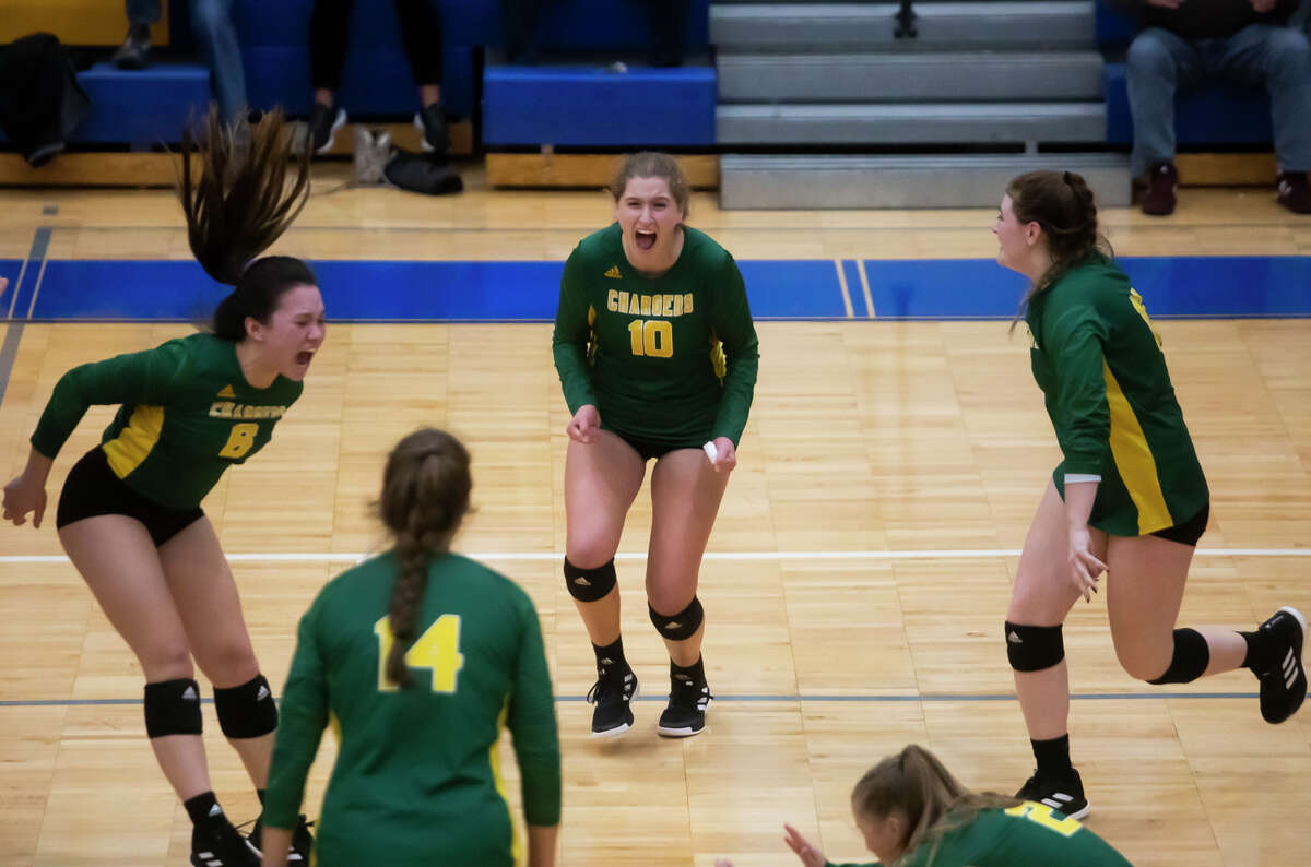 Midland High School vs. H. H. Dow High School volleyball