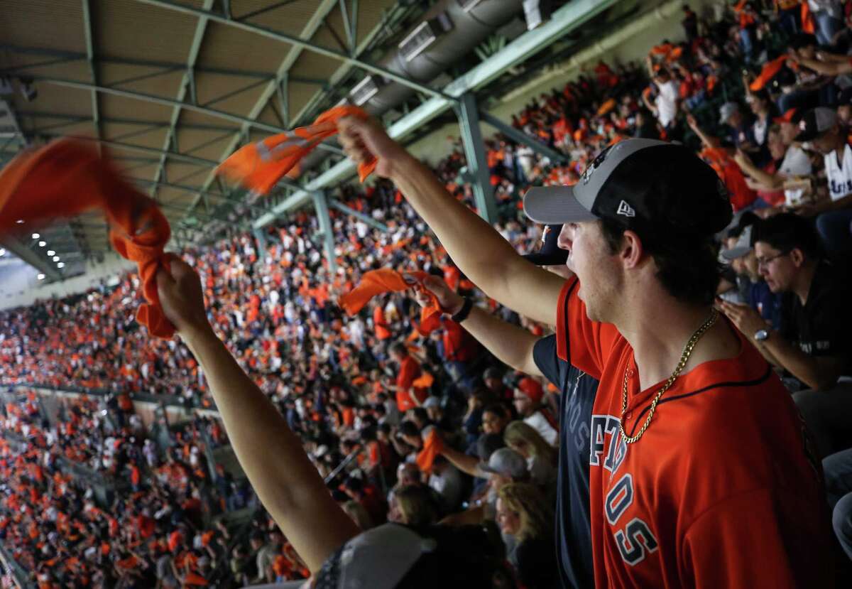 Bouyant Houston fans show their fierce devotion to the Astros