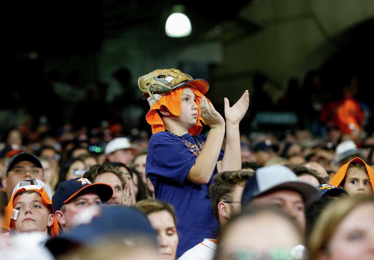 Bouyant Houston fans show their fierce devotion to the Astros