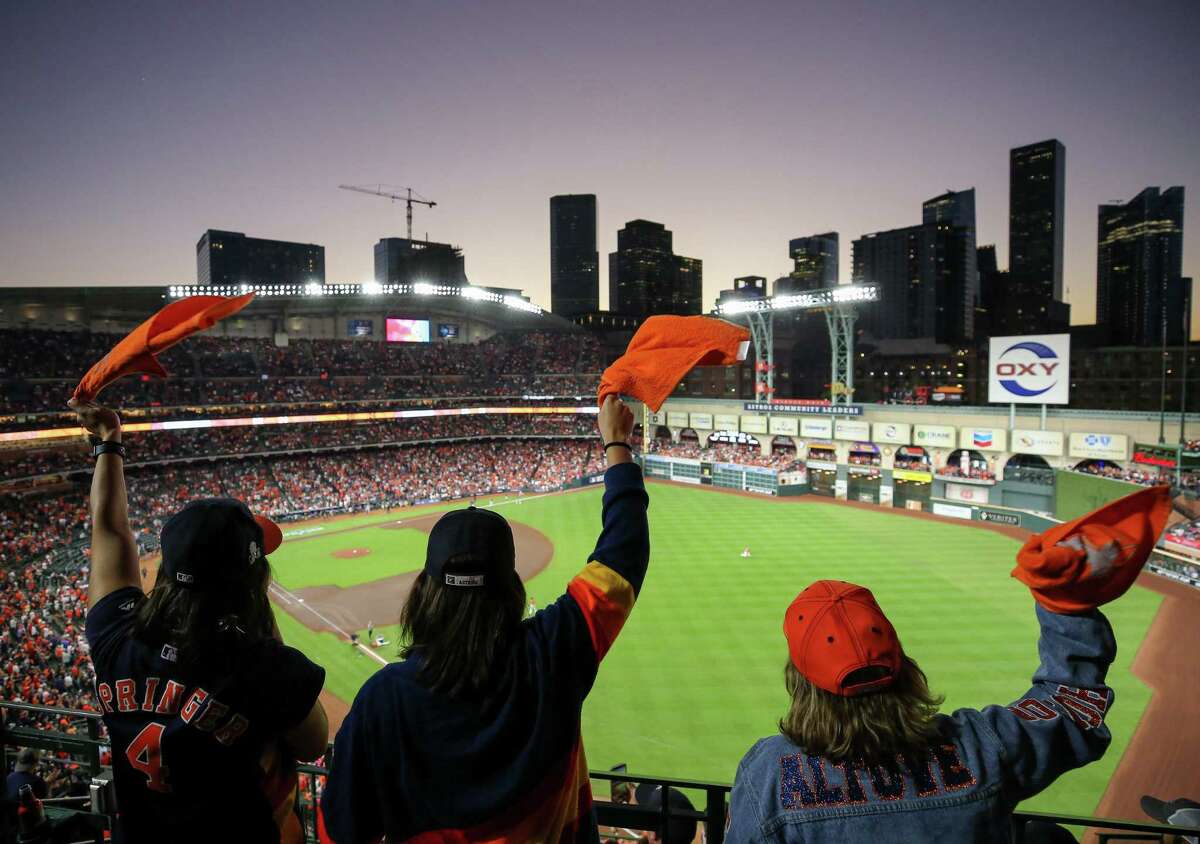 When Minute Maid Park's 6-acre roof opens, some Astros fans enjoy the ...