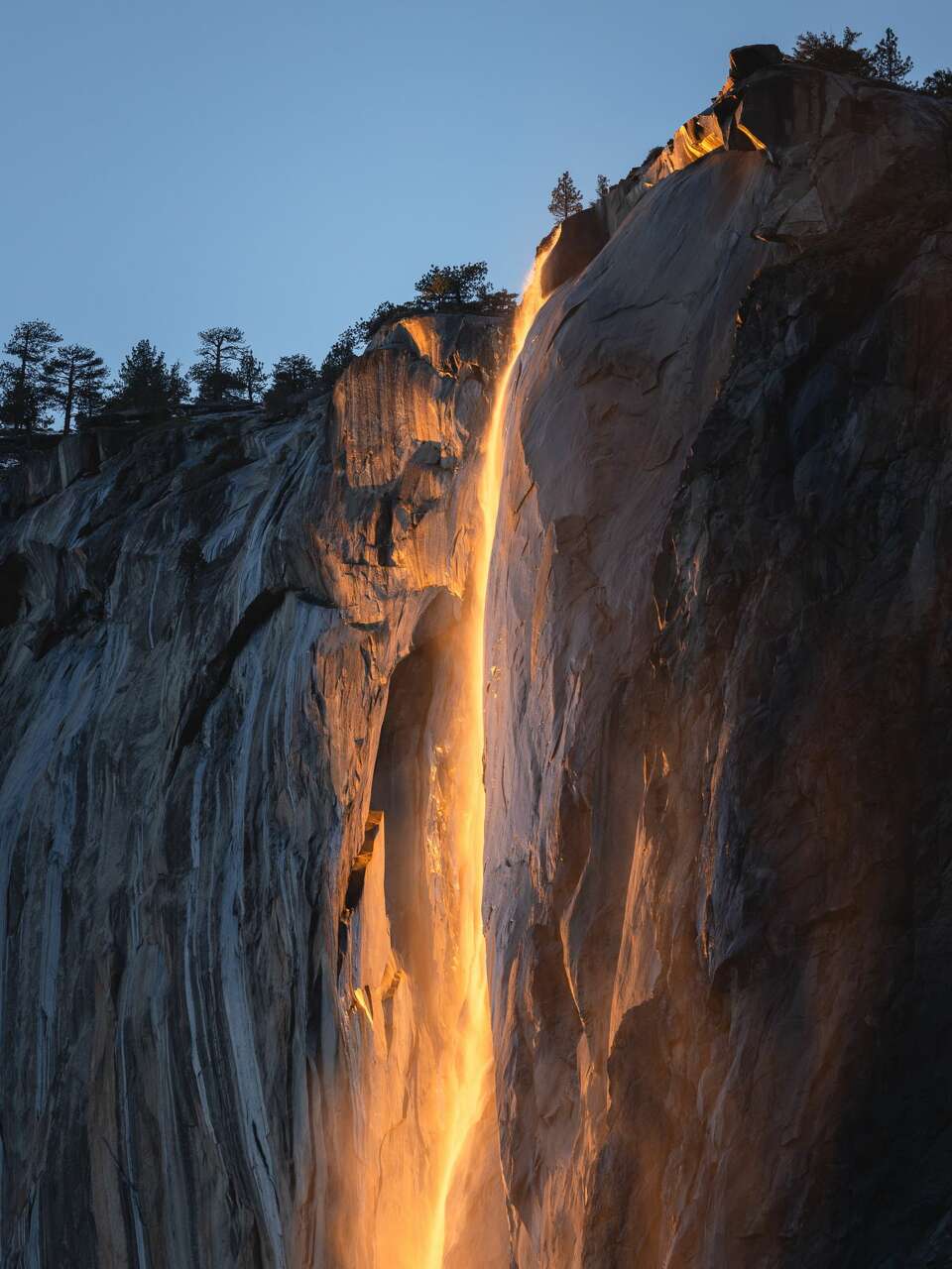 Yosemite’s ‘firefall’ returns after atmospheric river