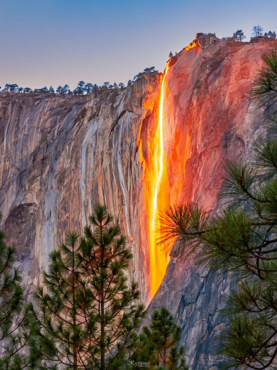 Yosemite’s ‘firefall’ returns after atmospheric river