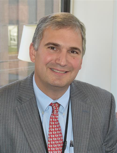 Superintendent of Schools speaking to New Canaan Men’s Club members