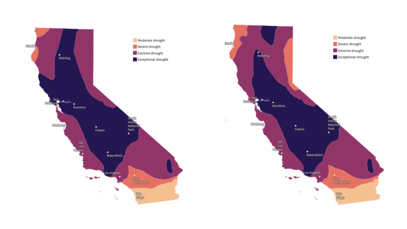 U.S. Drought Monitor maps show how last week’s storm affected Northern ...