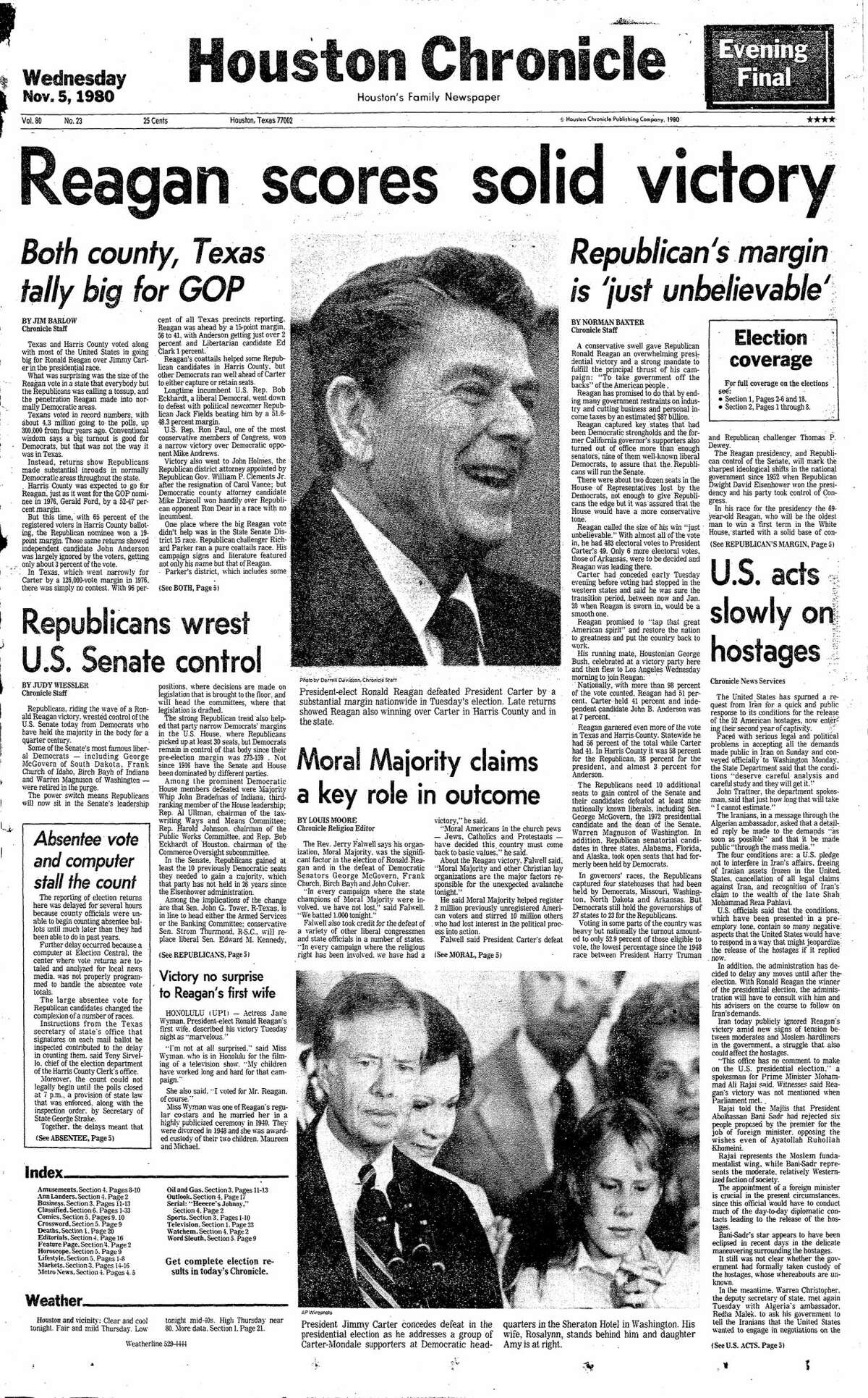 Reagan Election Of 1980