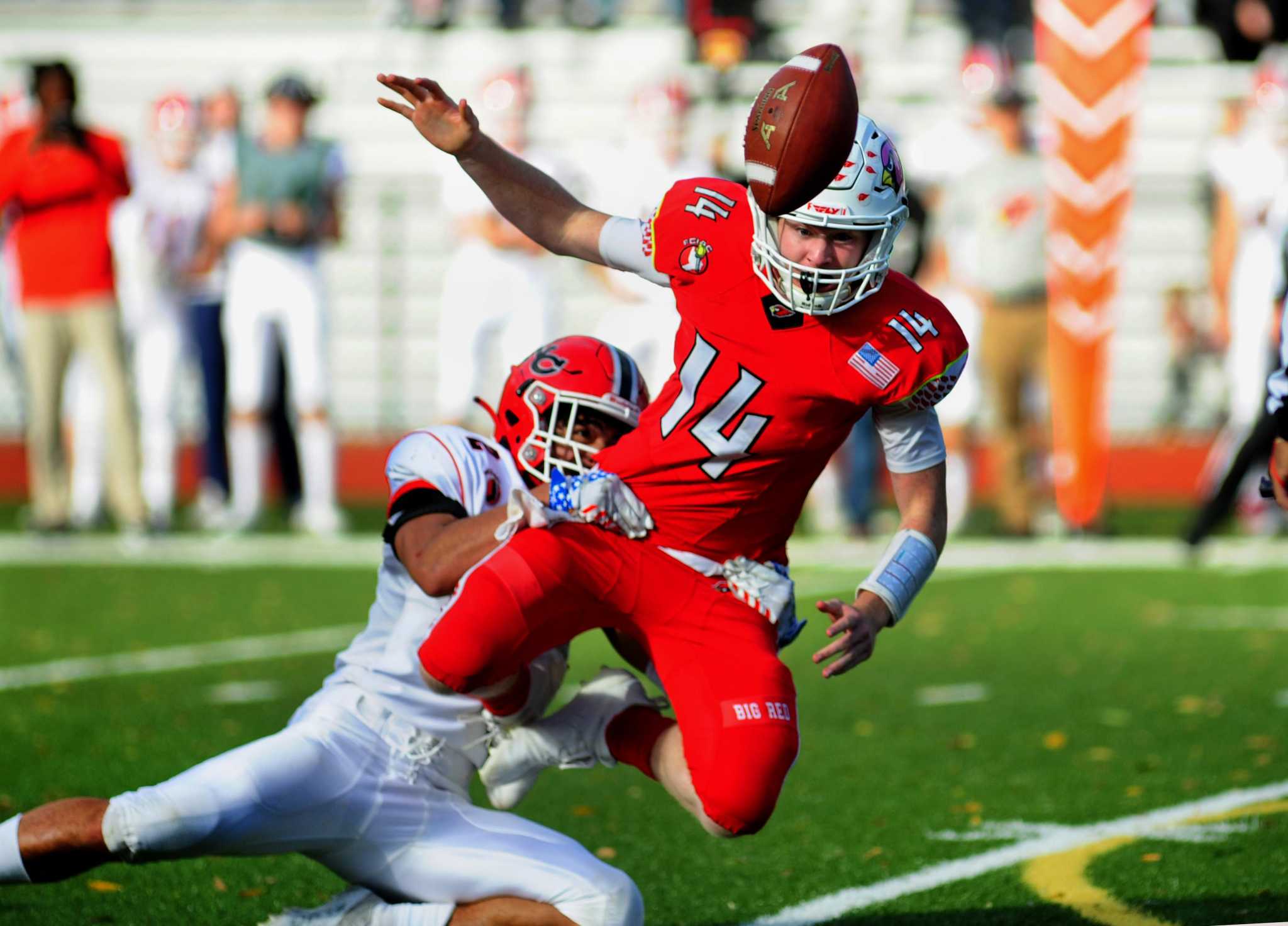 No. 6 New Canaan football relies on rush, runs over No. 3 Greenwich