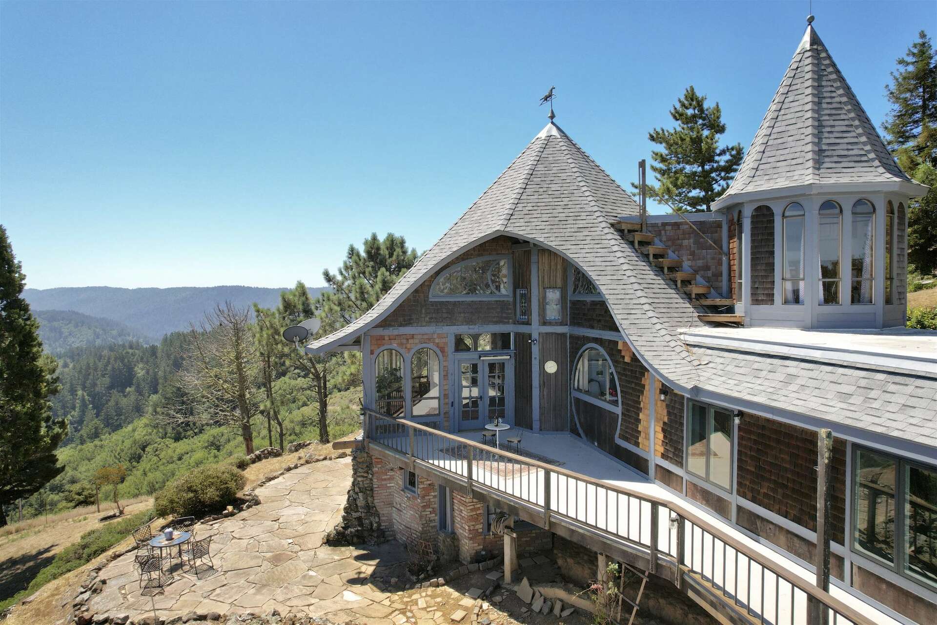 $5.9M custom castle at Marin's highest elevation is for sale