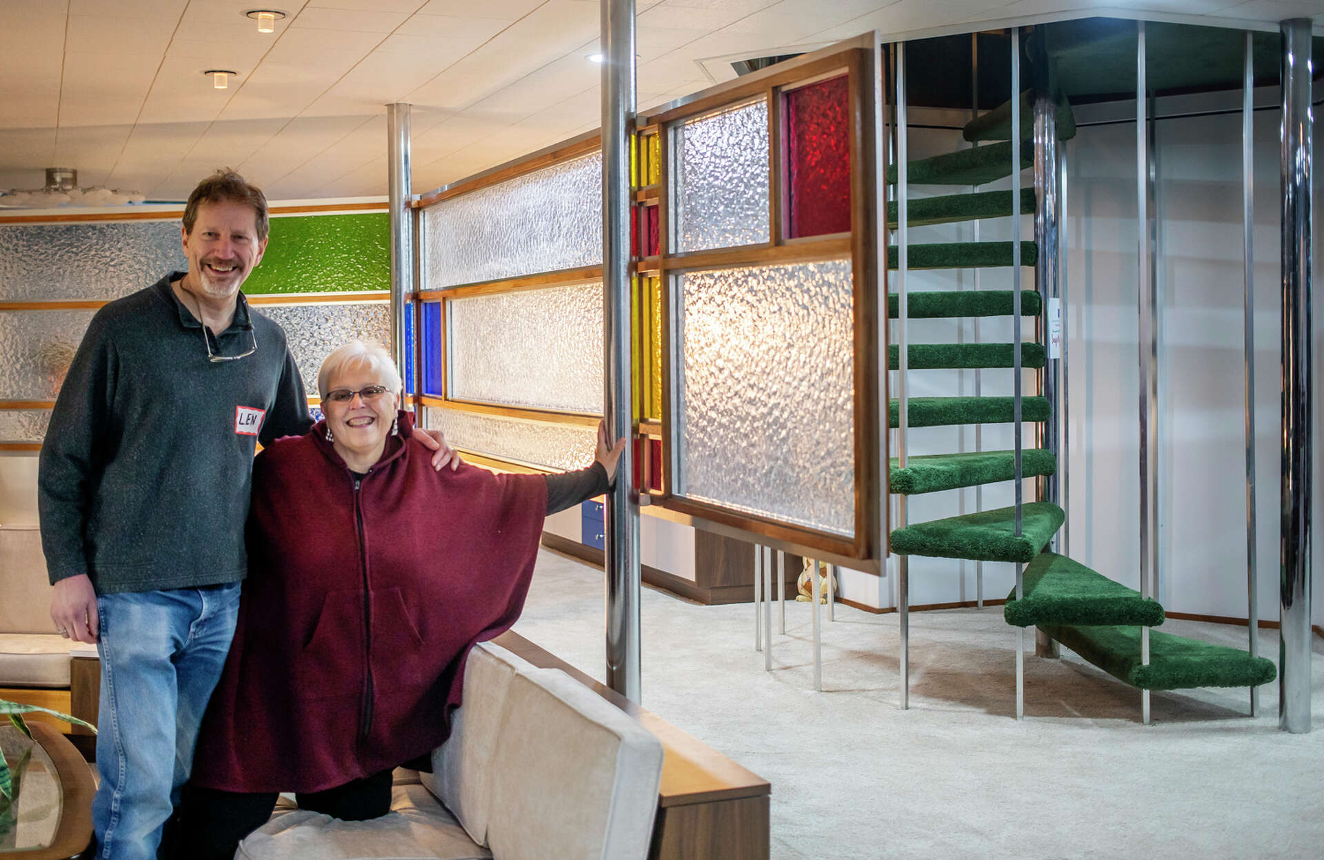 Owners of dome house celebrate restoration after flood damage