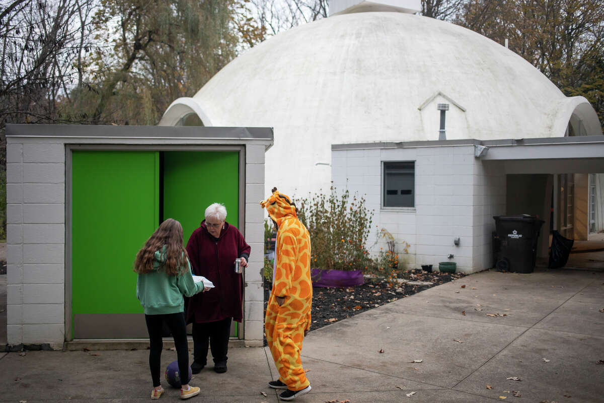 Owners of dome house celebrate restoration after flood damage