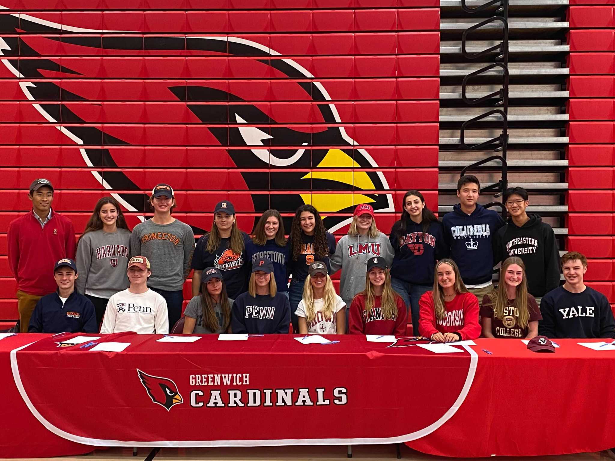 Greenwich High holds ceremony for athletes heading to college