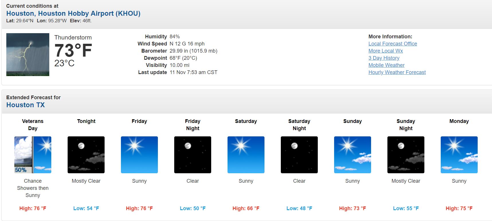 Rain and thunderstorms expected in Houston area Thursday morning