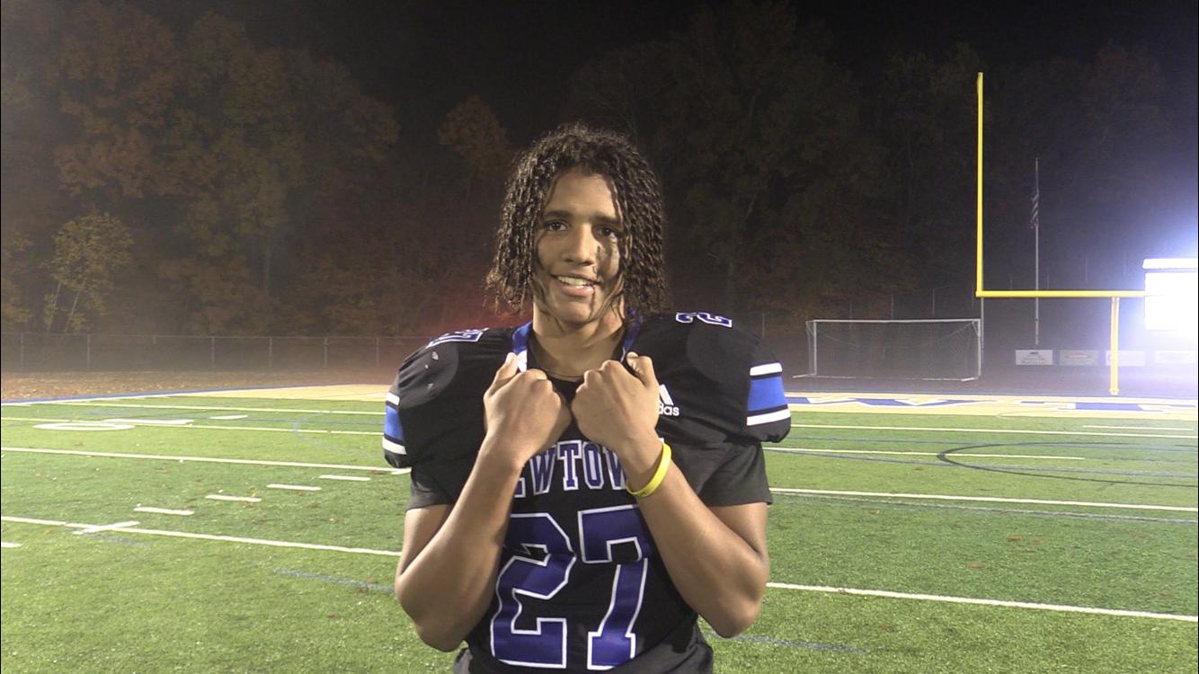 Newtown football controls pace, defeats New Fairfield in defensive battle