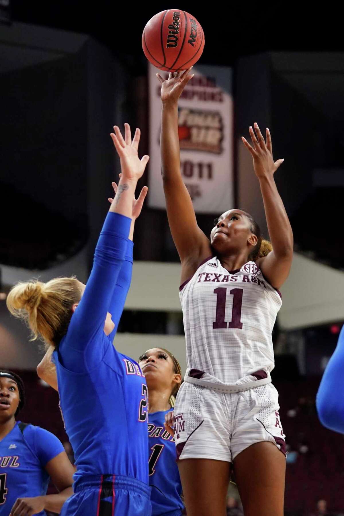 Jordan Nixon leads No. 24 Texas A&M women over DePaul