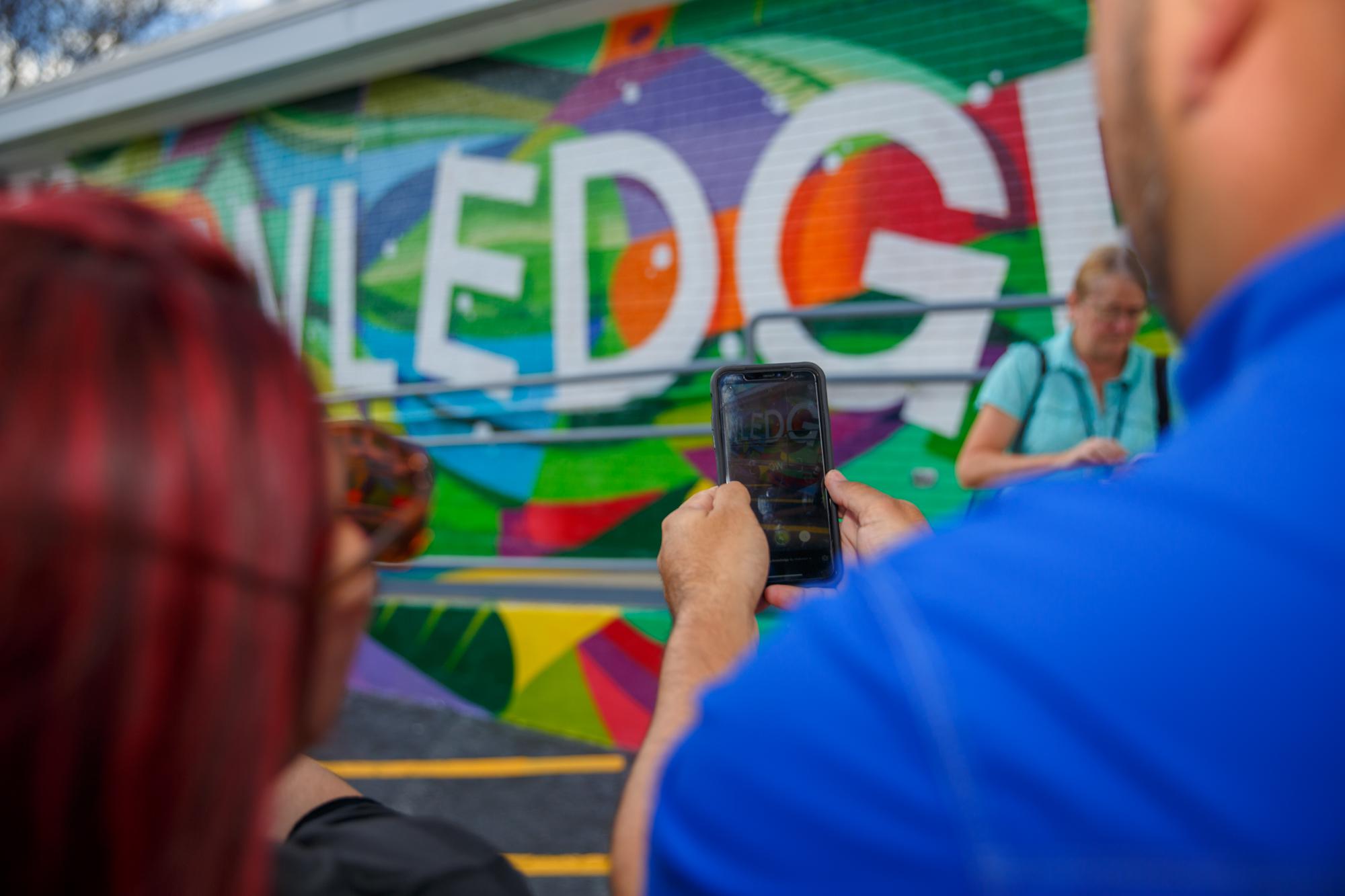 Aldine Branch Library launches new AR interactive mural