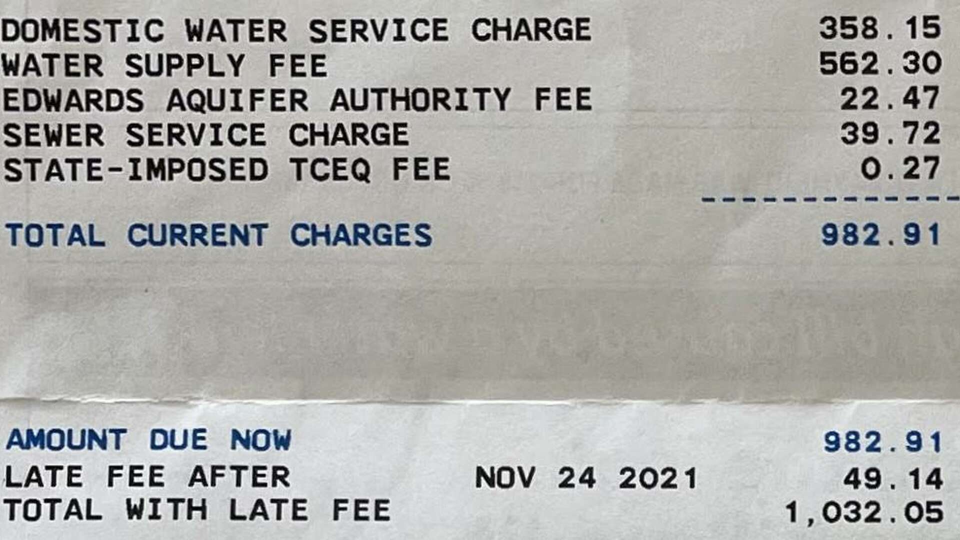SAWS water bill for nearly 1 000 leaves Fair Oaks Ranch family looking for leaks possible errors