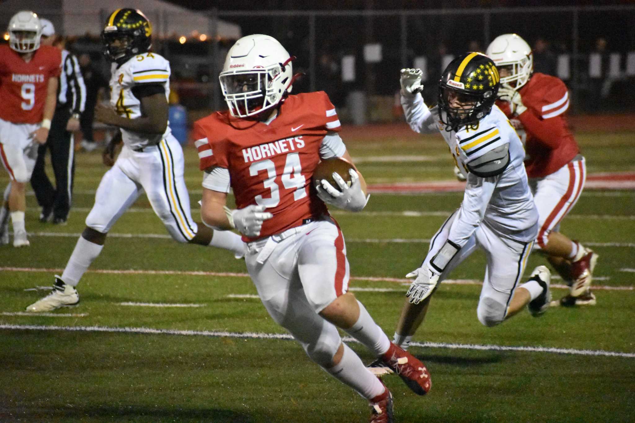 Frawley halts Law's rally, keeps Branford's playoff drive alive