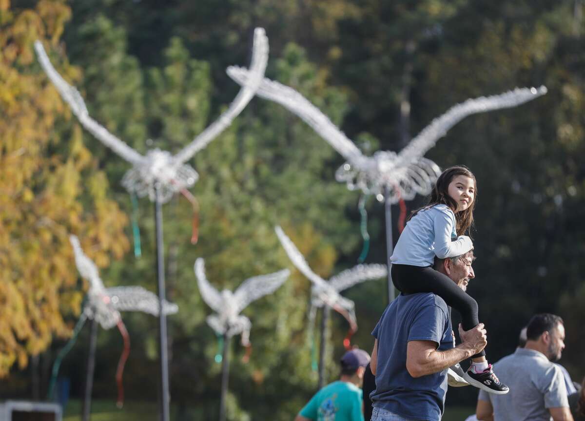 Lighting of the Doves sends holiday season soaring in The Woodlands