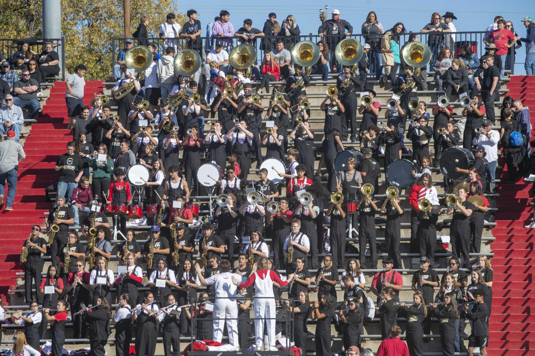 Area bands come together to honor Andrews director
