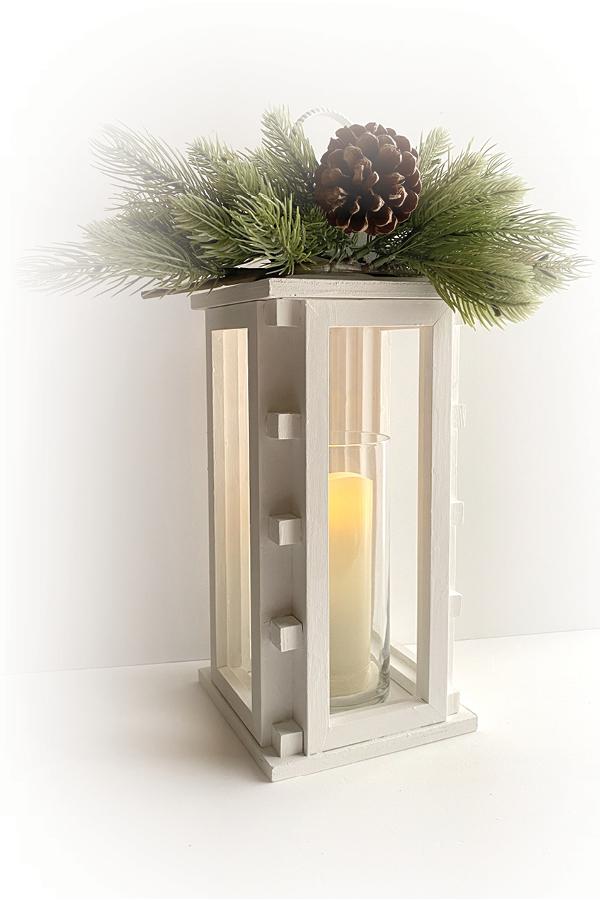 Make this lantern with materials you buy at a craft or dollar store