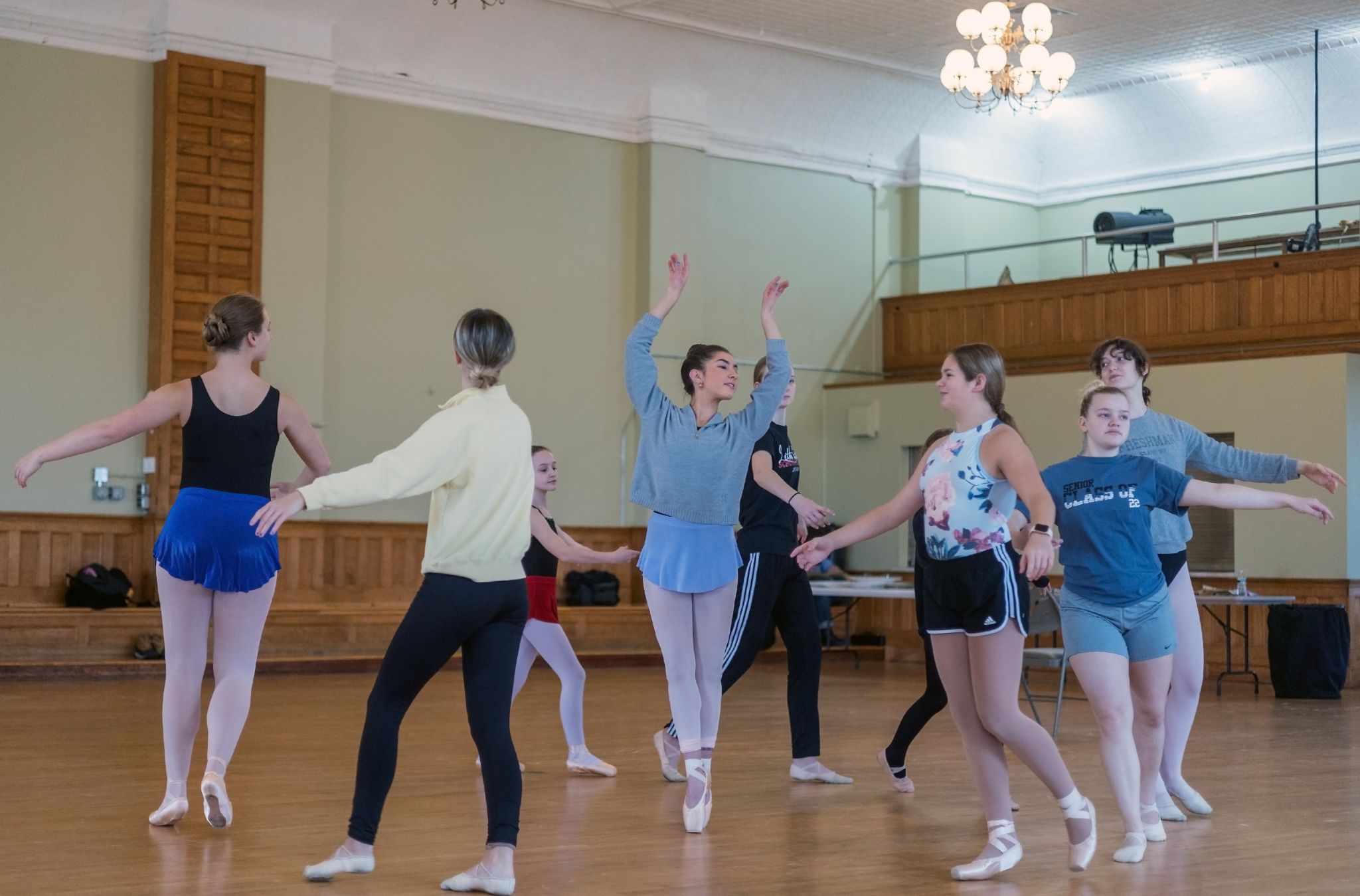 Introducing the dancers for upcoming 'Nutcracker' performance