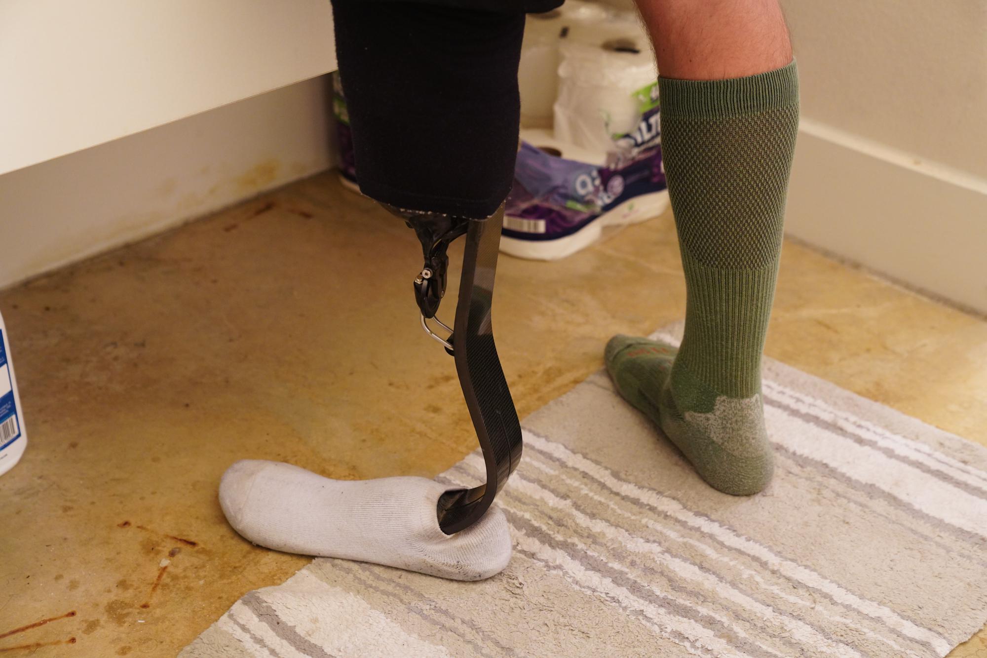 San Antonio airman is back on the job with an artificial foot