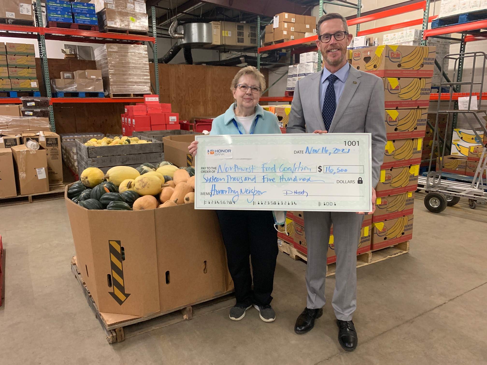 Honor Bank campaign raises $21,000 for food insecure families