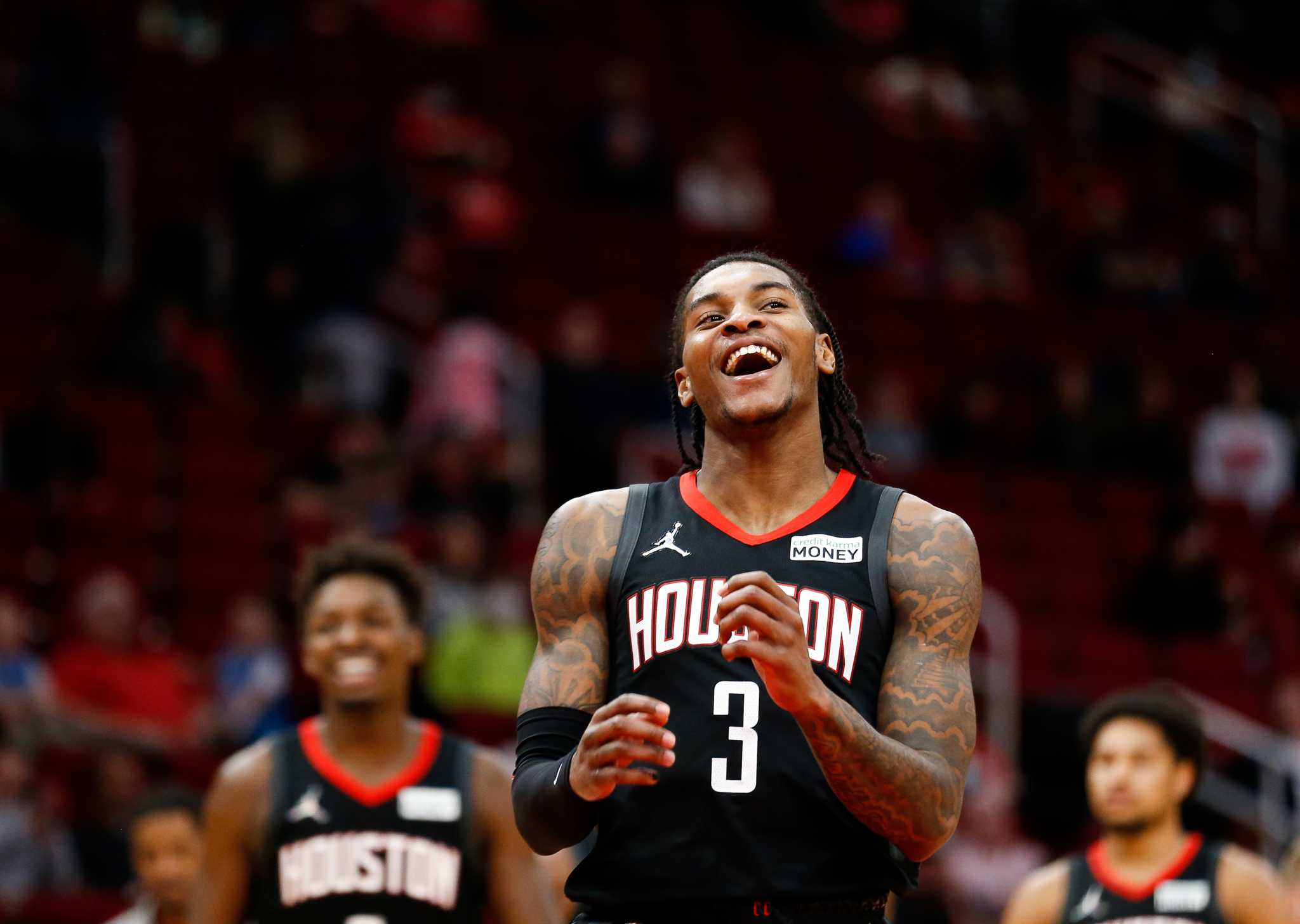 Watch the Rockets make sure Kevin Porter Jr. got his first triple-double