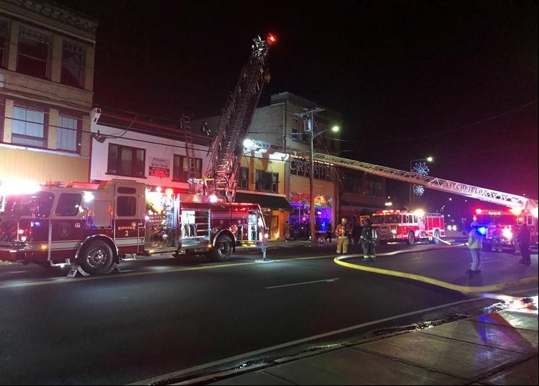 Officials: Fire extinguished at commercial space under renovation