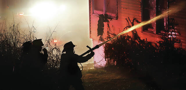 Friday night fire fought on East Broadway