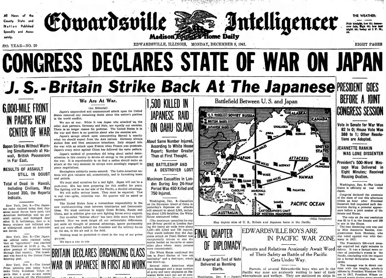 Remembering Pearl Harbor: 10 front pages following the attack on Pearl ...