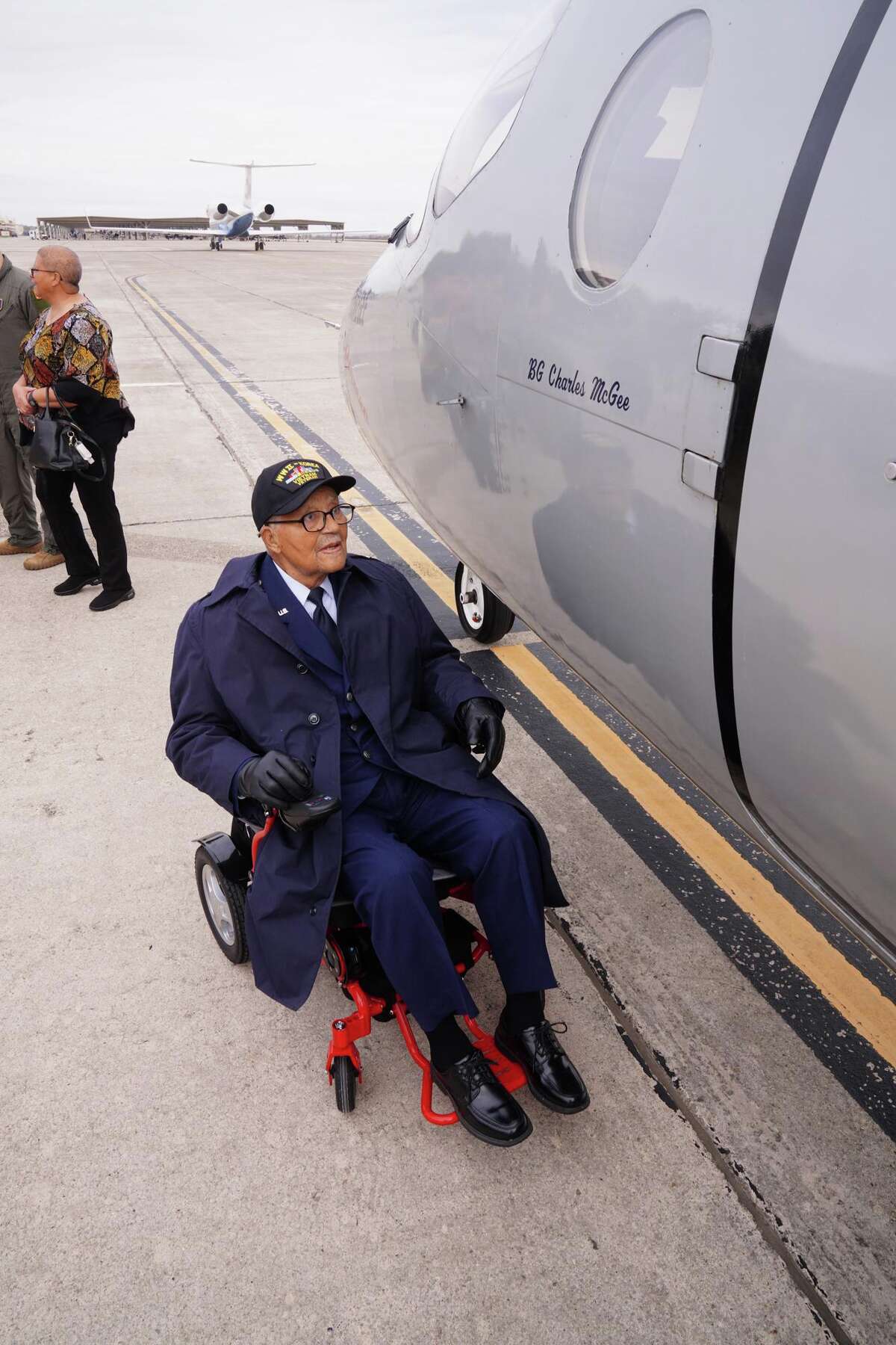 Day before turning 102, Tuskegee airman gets red carpet at Joint Base ...
