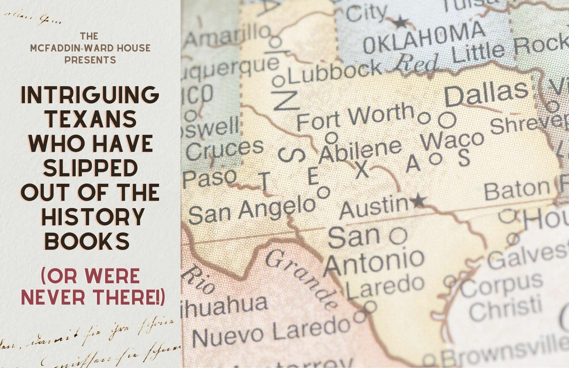 Meet Intriguing Texans Who Have Slipped Out of the History Books