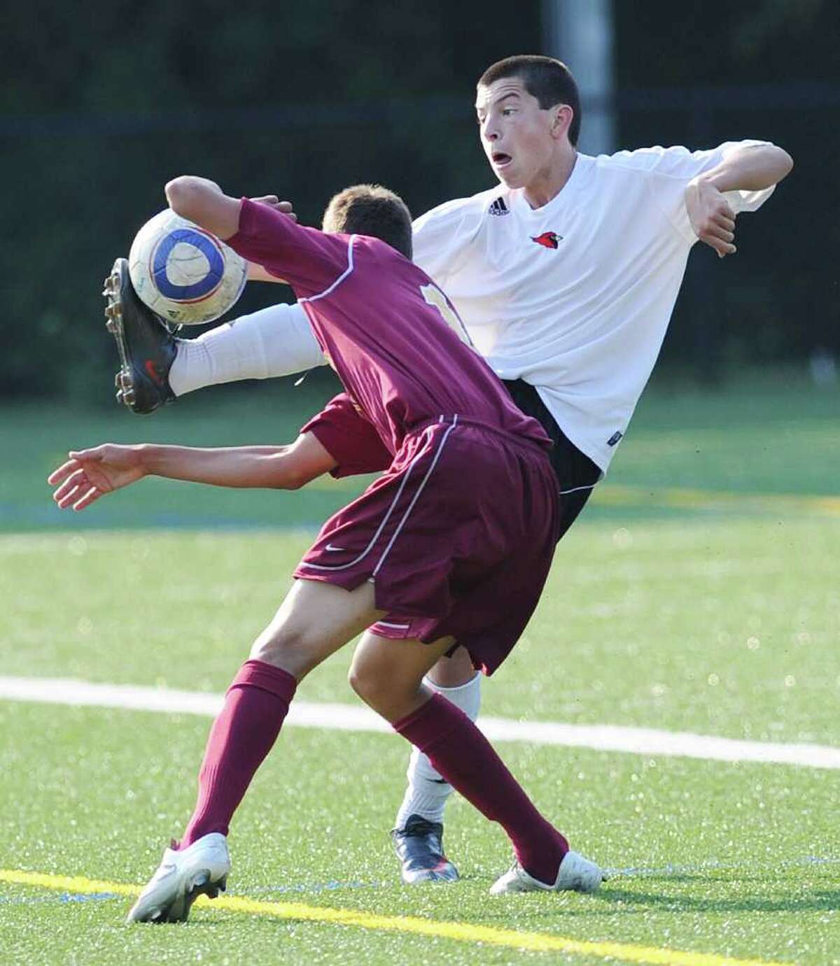 Greenwich boys enjoy best half of soccer in win over St. Joseph