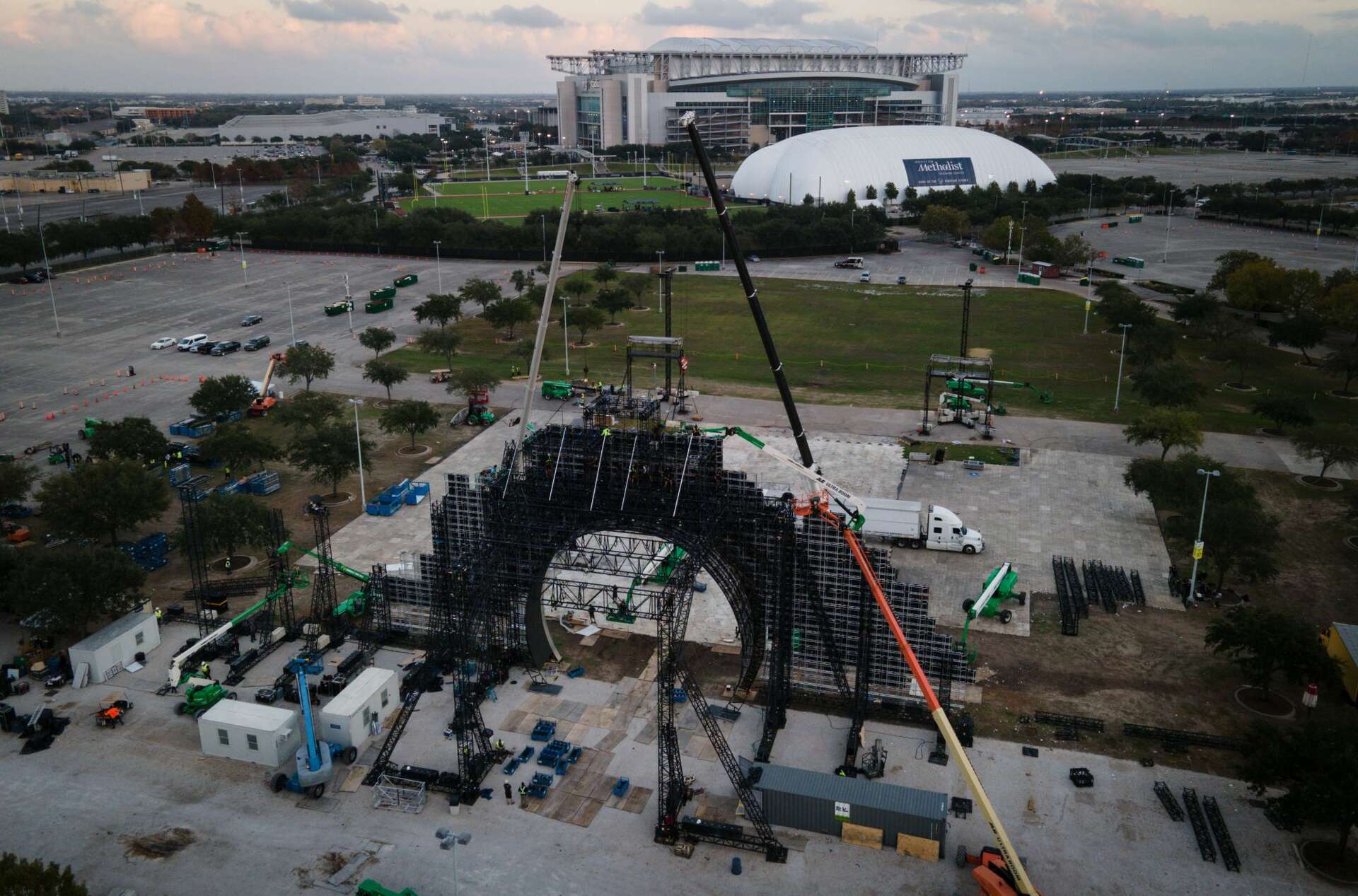 Astroworld festival set at NRG Park finally disappears, one month after ...