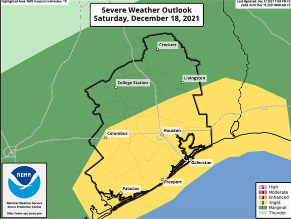 Thunderstorms are in Houston's weather forecast today