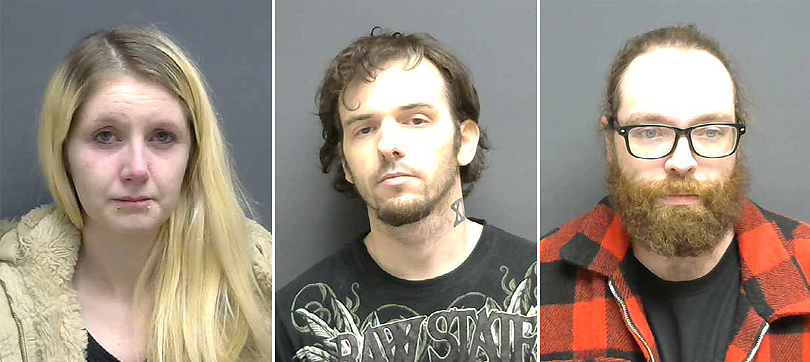 Three facing meth-related charges after Pike search