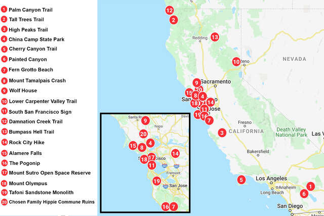 The best 20 California hikes SFGATE staffers did in 2021