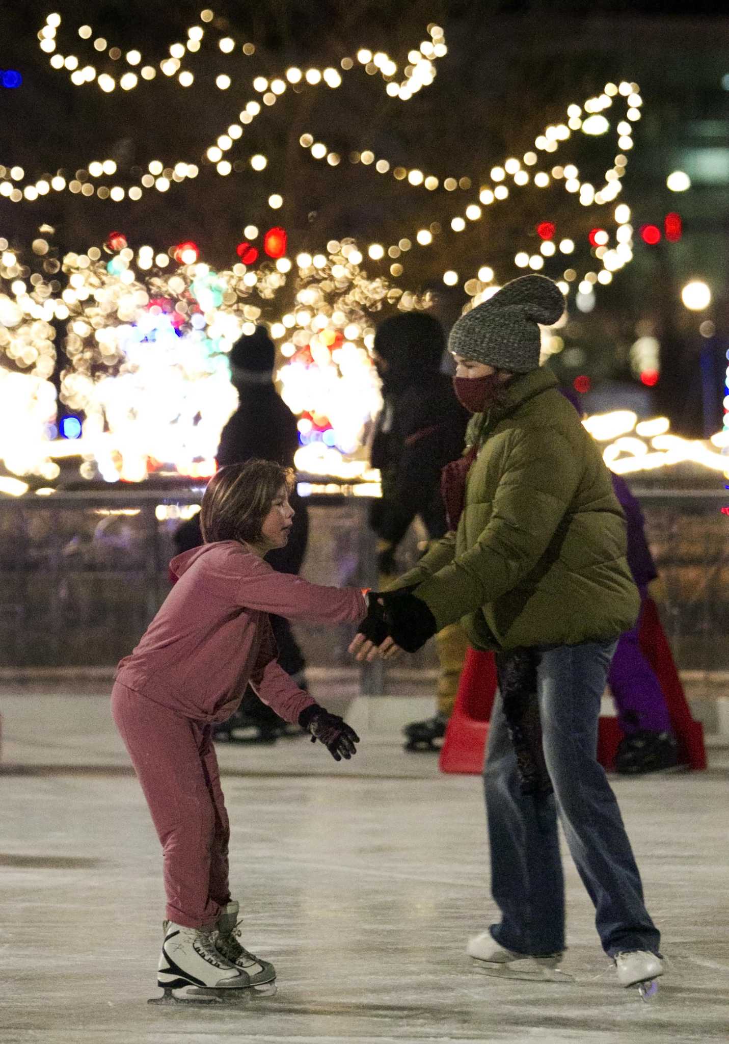 In Photos: Skating fun at the Cohen ice rink at Mill River Park in Stamford
