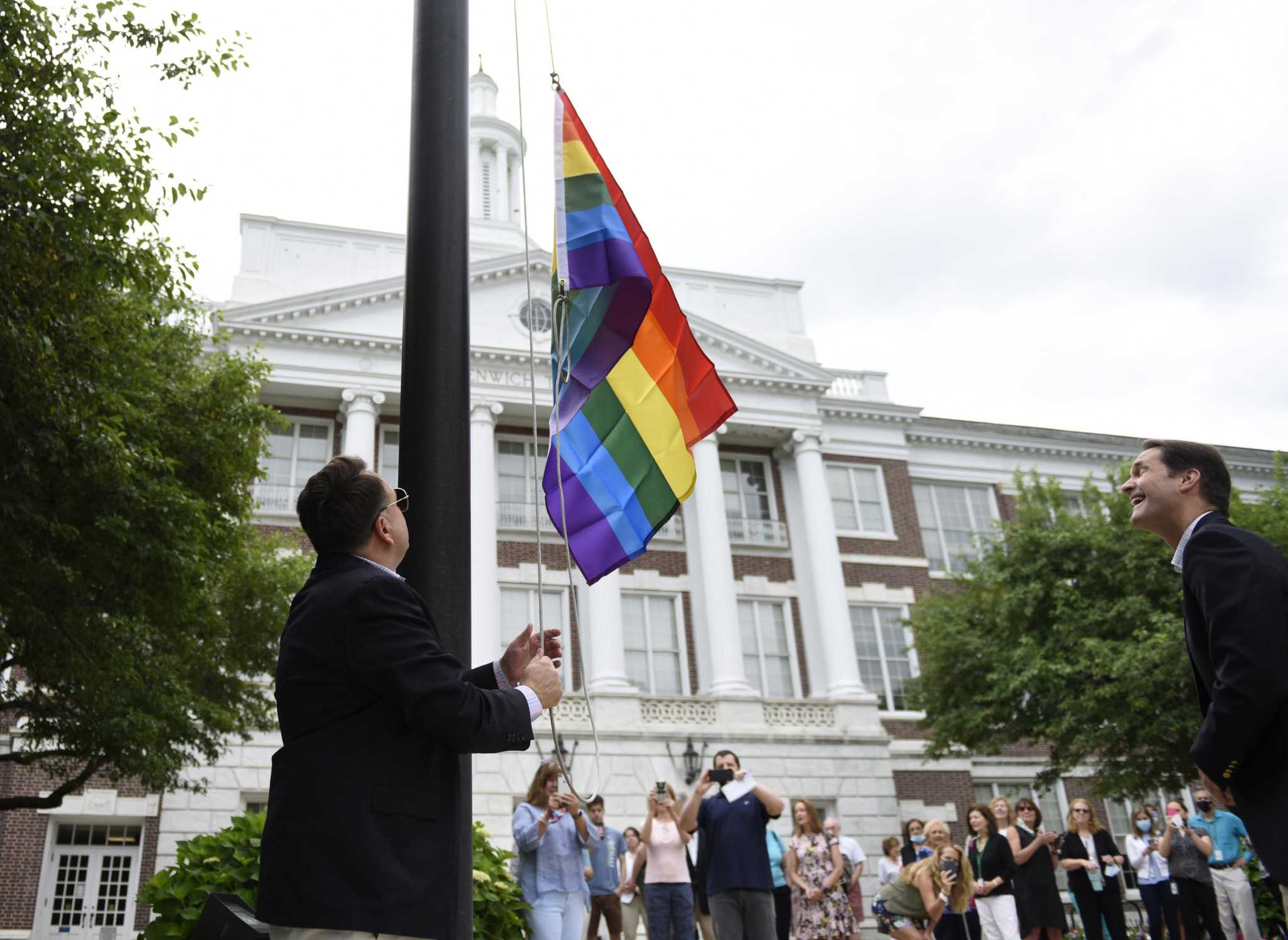 Greenwich sets policy as to which flags can be flown at Town Hall