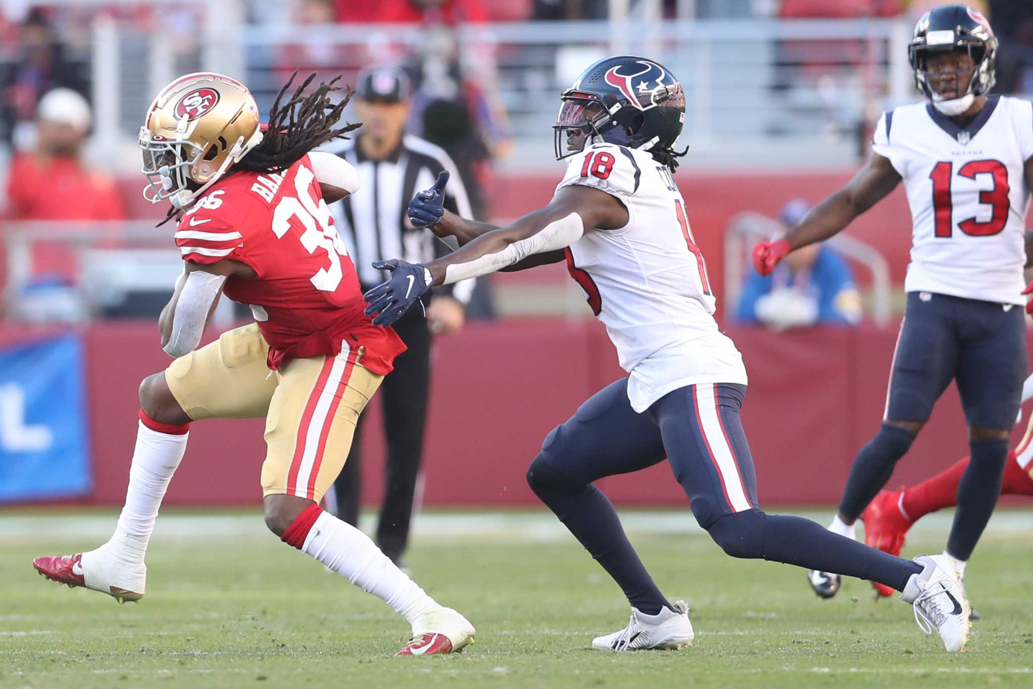 Texans turning point: 49ers' fumble wiped out by officials' ruling