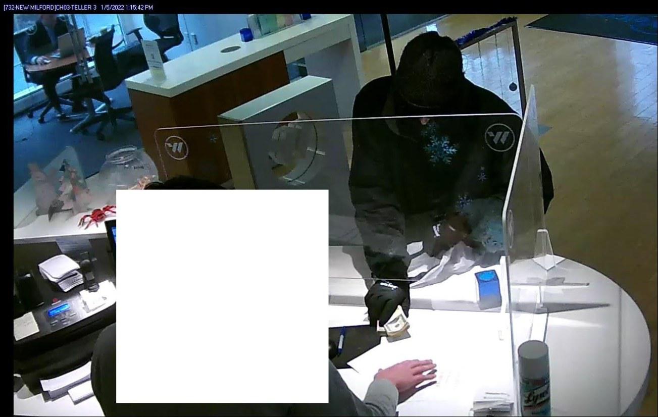 Police looking for New Milford bank robbery suspect who fled on bike