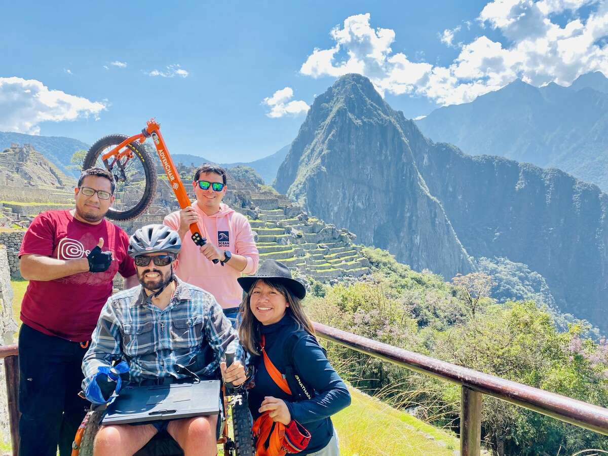 California man scales Machu Picchu in off-roading wheelchair