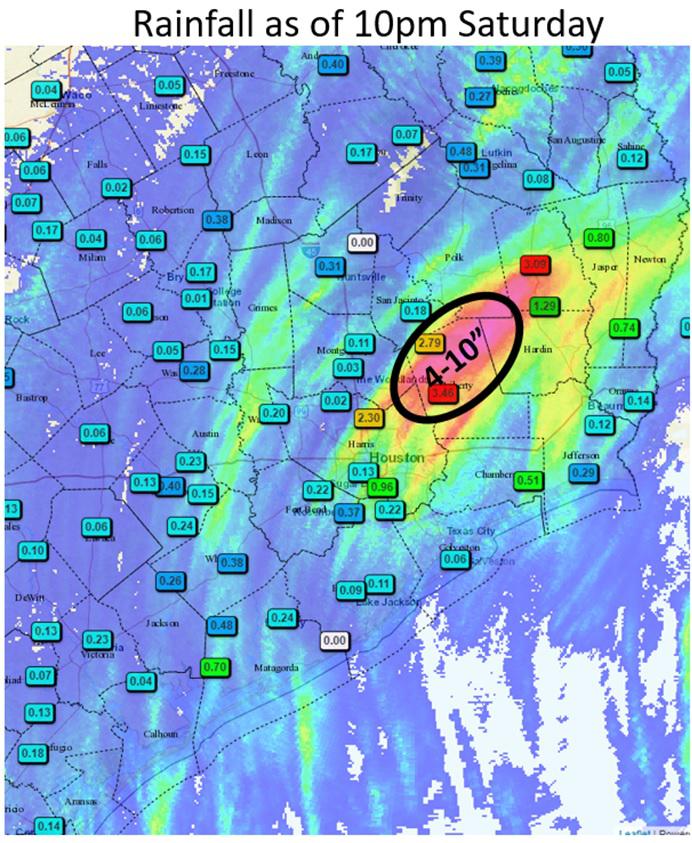 Heavy rain possible for parts of Houston area