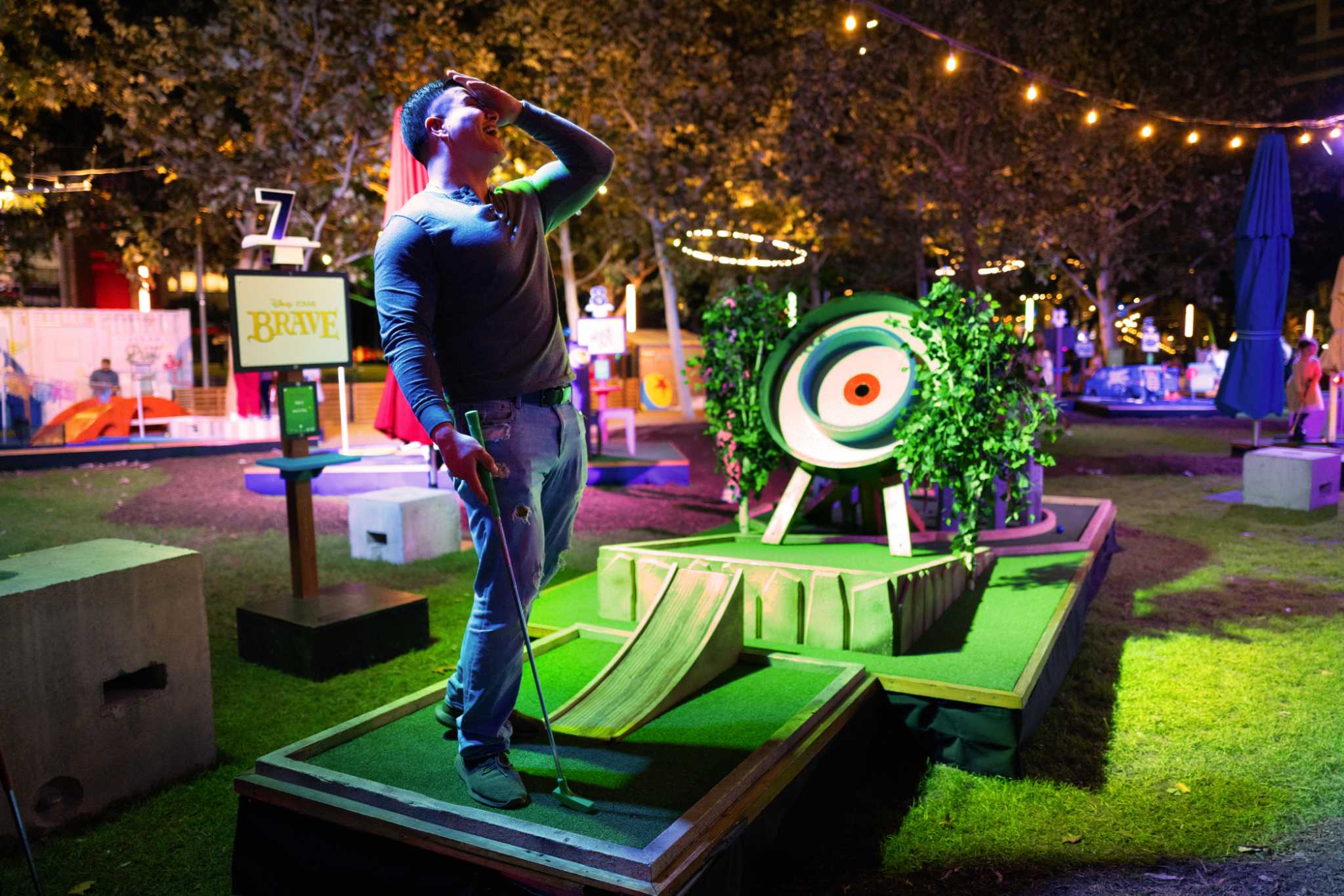 Pixar-themed mini-golf course opens in downtown Houston