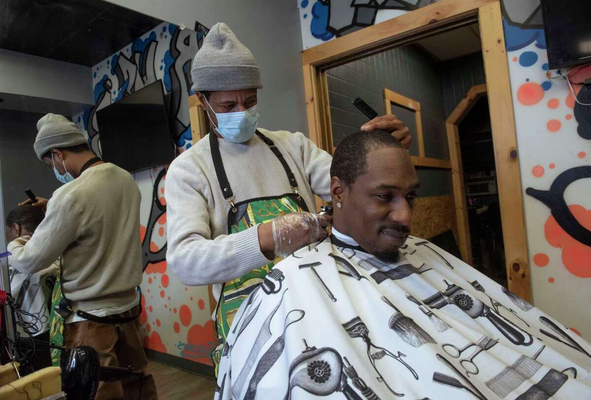 Barbershop where people barter, banter reflects its deep roots