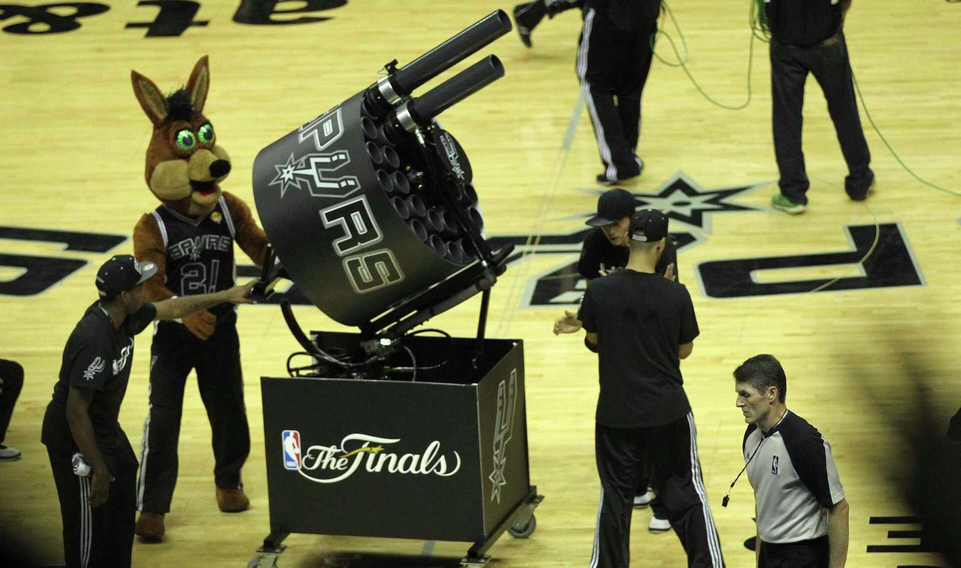 Tim Derk, the original Spurs Coyote, was born to perform