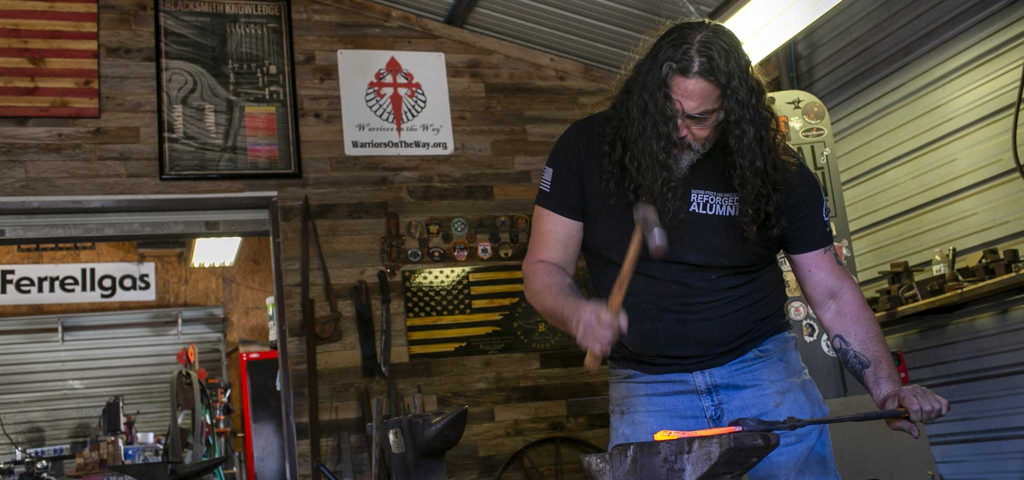San Antonio bladesmith program Reforged helps veterans cut through the pain